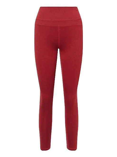 Varley Always Warm Base Layer High-rise Stretch-woven Jeggings - Red Dahlia Marl