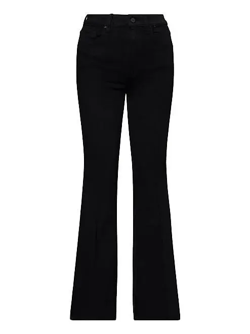 Paige Marlow Skimmer Flared Stretch-denim Jeans - Black Shadow