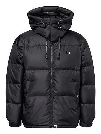 A BATHING APE One Point Relaxed-fit Shell-down Jacket - Black
