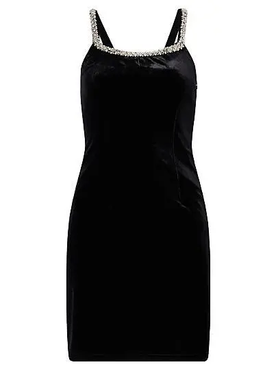 4TH & RECKLESS Tess Embellished Velvet Mini Dress - Black