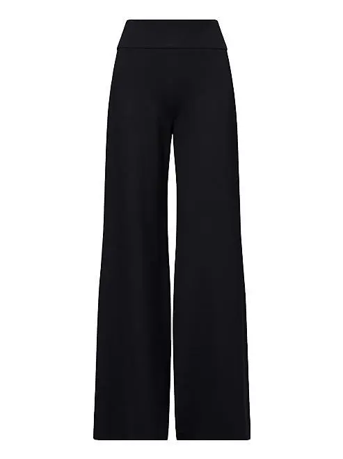 Veronica Beard Kalinda Wide-leg Woven Trousers - Black