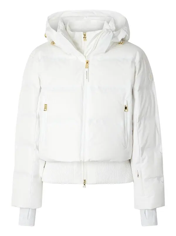 Bogner Hooded Fleece-trimmed Padded Quilted Down Ski Jacket - Off-white