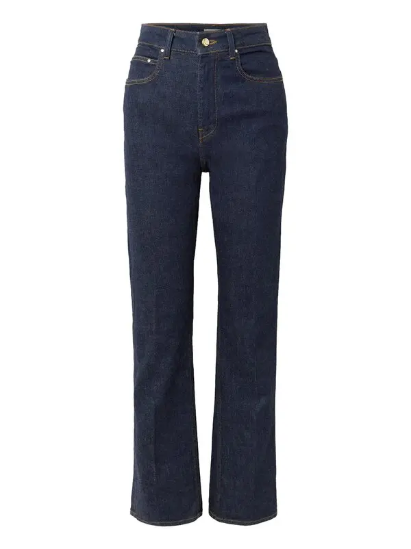 Ossou Flex High-rise Straight-leg Jeans - Blue