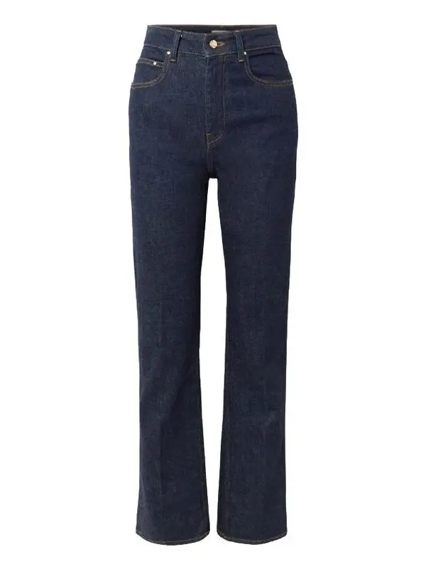 Ossou Flex High-rise Straight-leg Jeans - Blue