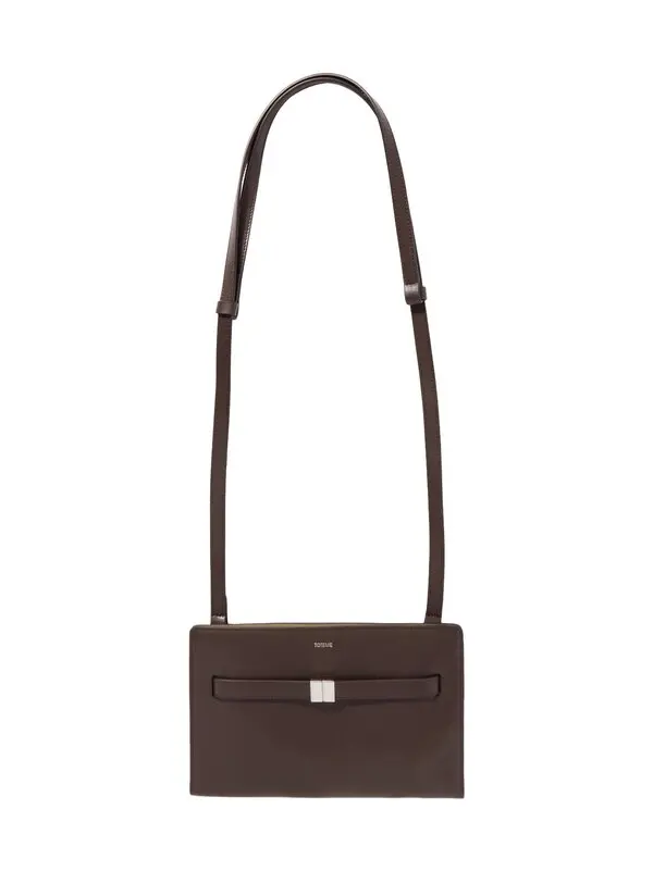 TOTEME Leather Shoulder Bag - Brown