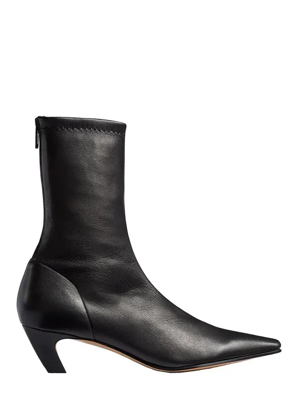 Khaite Arizona Stretch Ankle Boot - Black