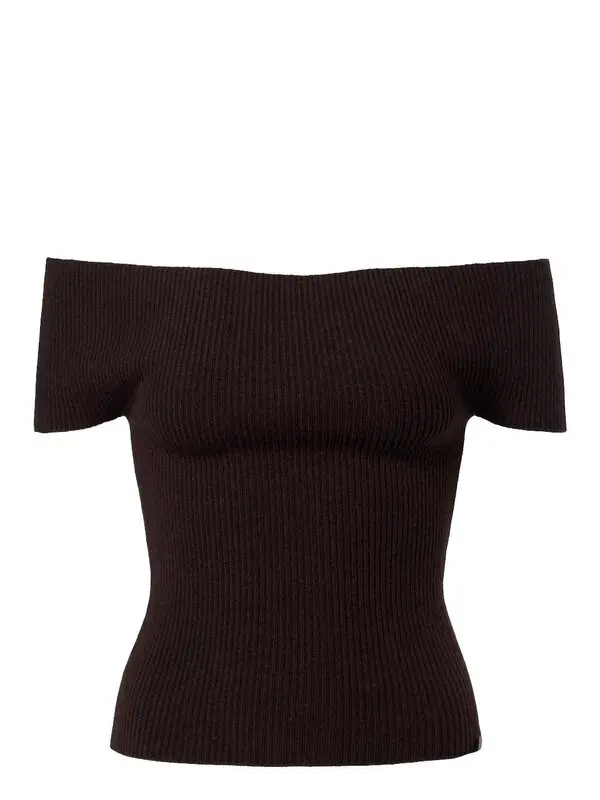 Extreme Cashmere N°381 Libra Cashmere-blend Top - Brown