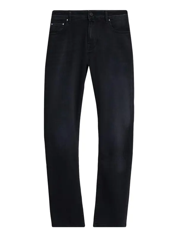 Jacob Cohen Bard Slim Stretch Black Denim Jeans - 500d Dark