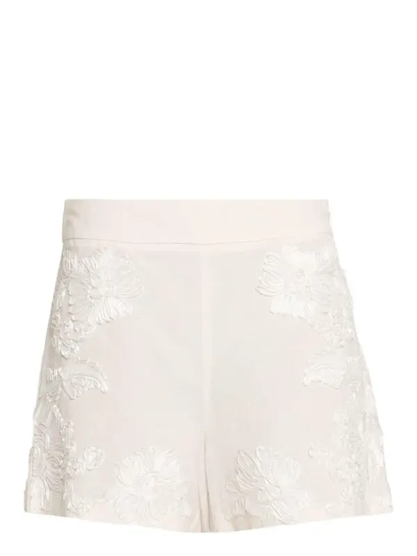 Simkhai Sammie Floral Shorts - Ivory