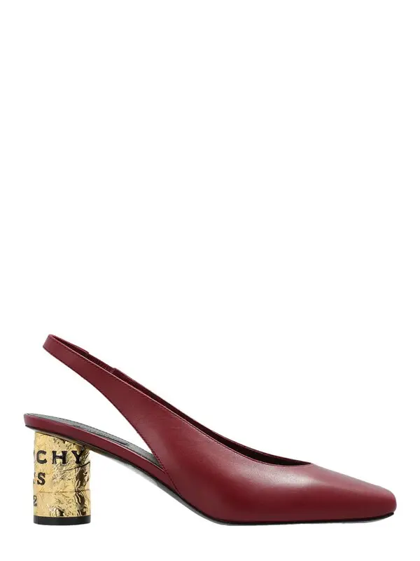 Givenchy Heeled Slingback Shoes - Burgundy