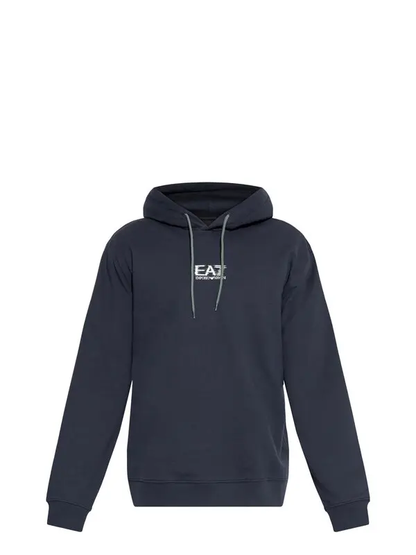 Emporio Armani Classic Fit Hoodie - Navy Blue