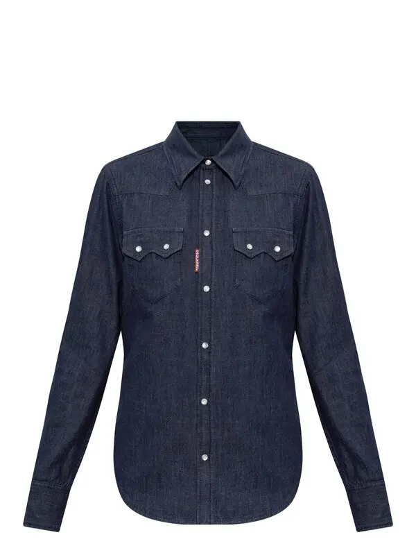 Dsquared2 Denim Shirt - Navy Blue