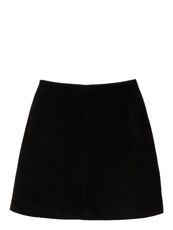 BY MALENE BIRGER Nola Suede Mini Skirt - Black