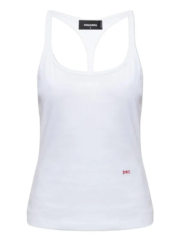 Dsquared2 Strappy Tank Top - White