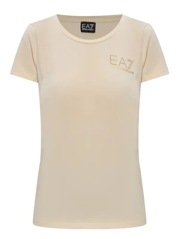 EA7 Sequined T-shirt - Beige
