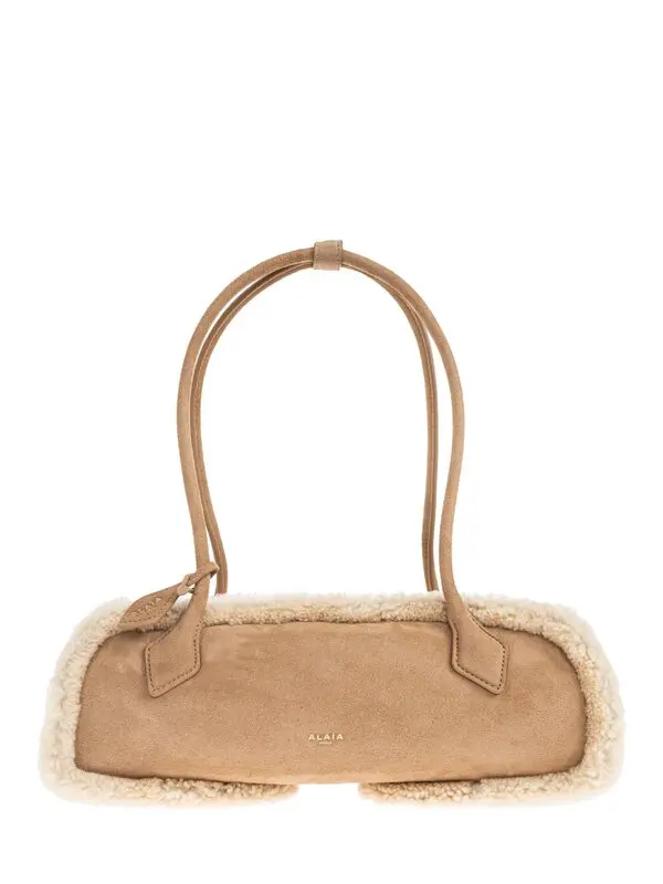 Alaïa Le Teckel Medium Shoulder Bag - Beige