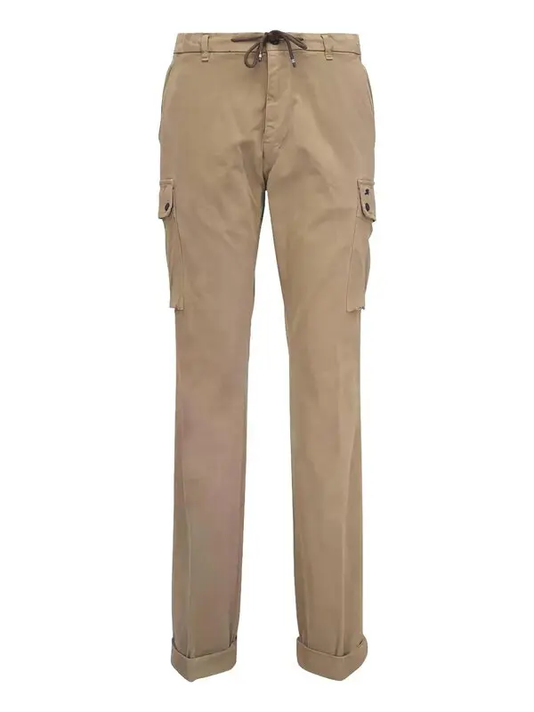 MASON'S Drawstring-waist Cargo Pants - Neutrals