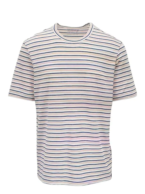 Faherty Brand Striped T-shirt - White
