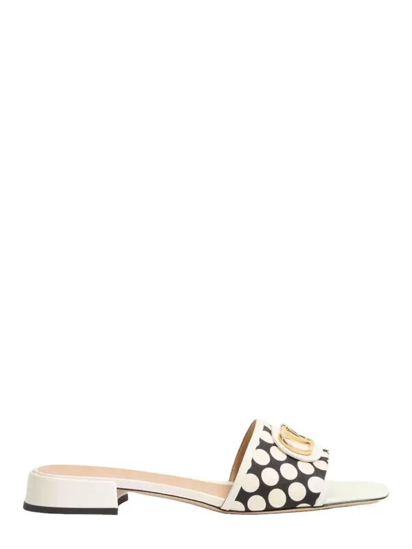 Valentino Garavani Vlogo Signature Slide Sandals - Neutrals