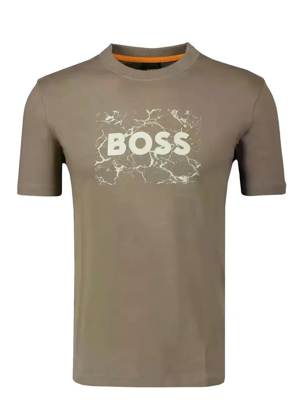 Hugo Logo Space T-shirt - Brown