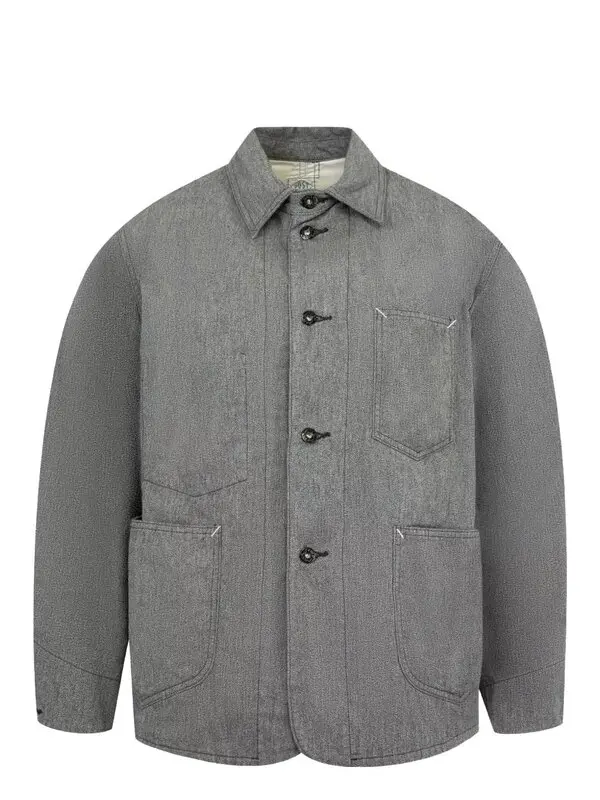 POST O'ALLS Post 46-w Button-fastening Shirt Jacket - Grey