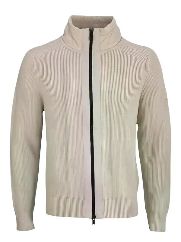 Hugo Zip-up Knit Cardigan - Neutrals