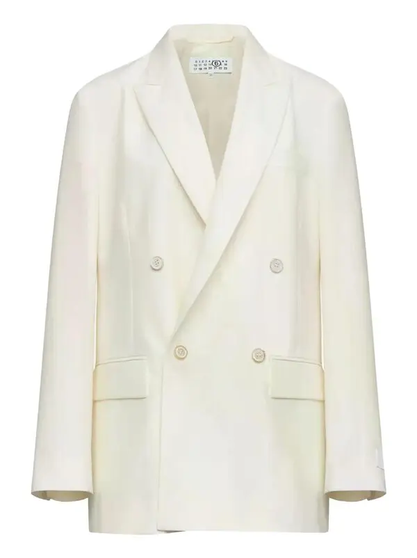 MAISON MARGIELA Double-breasted Jacket - Neutrals