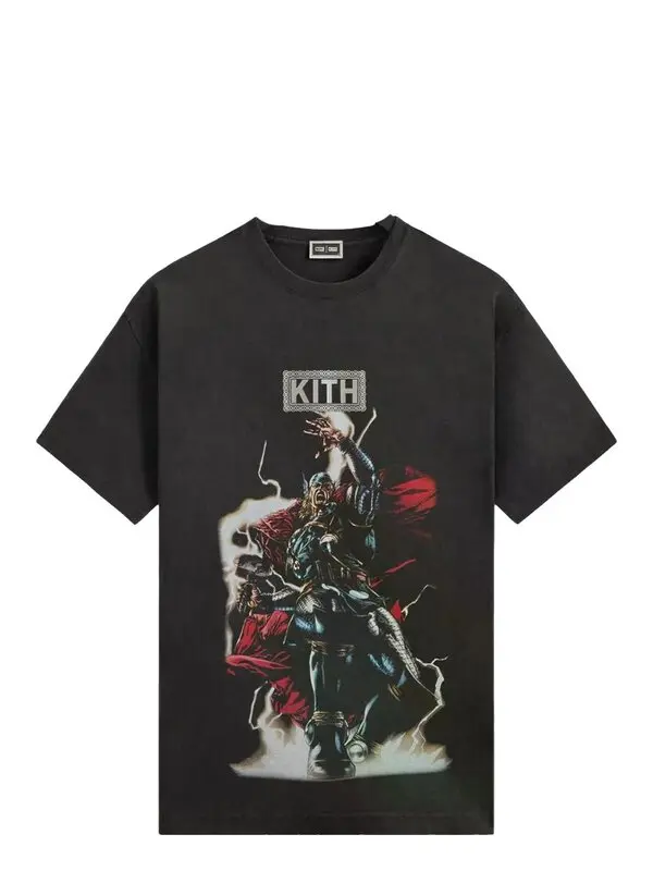 Kith X Marvel Thor-graphic T-shirt - Black