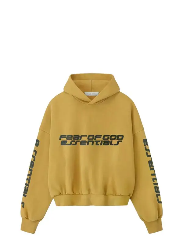 Fear Of God Printed Fleece Hoodie - Yellow