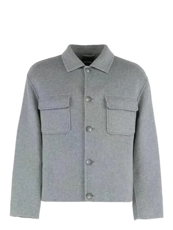 BOSS Caden Button Jacket - Grey