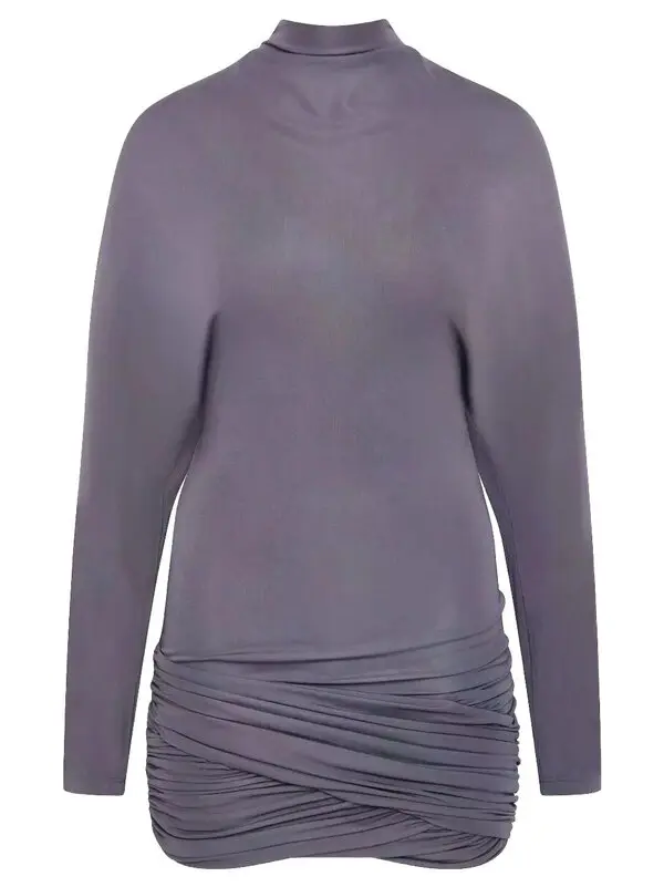 Christopher Esber Luna Draped Jersey Mini Dress - Purple