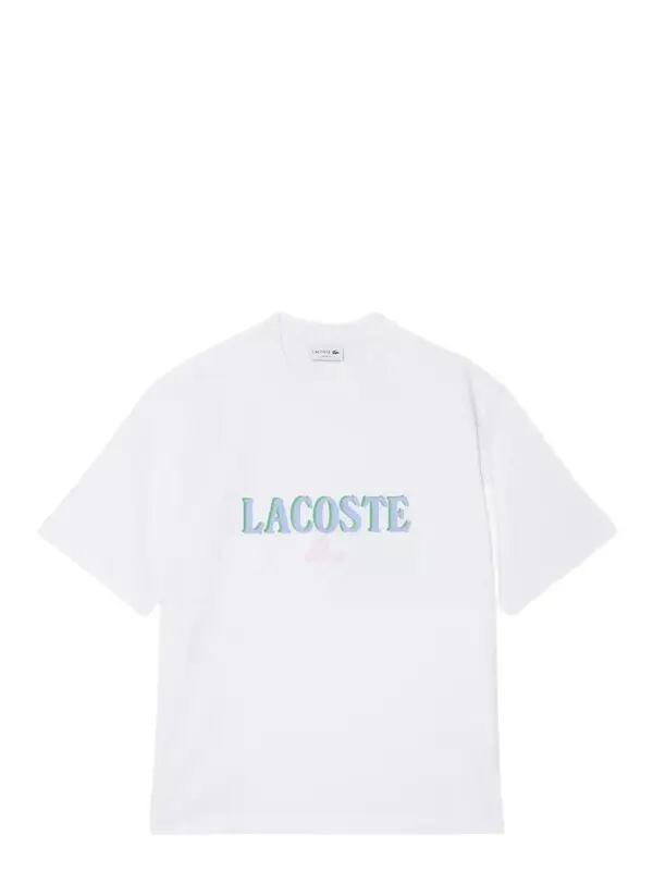 Lacoste Logo-lettering Cotton T-shirt - White