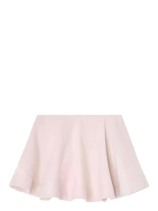 GANNI Elasticated Waistband Mini Skirt - Pink