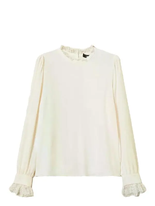 TWINSET Lace-trimmed Blouse - White