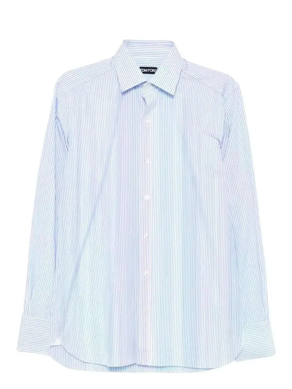 TOM FORD Striped Shirt - Blue