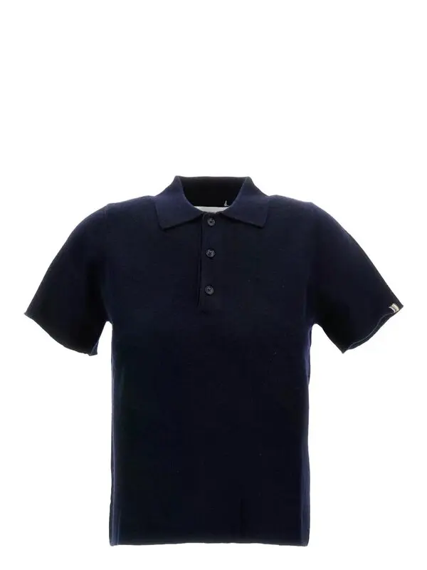EXTREME CASHMERE X Short-sleeve Polo Shirt - Blue