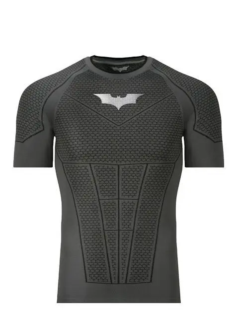 YOUNGLA X Batman Compression Tee Shirt - Dark Grey