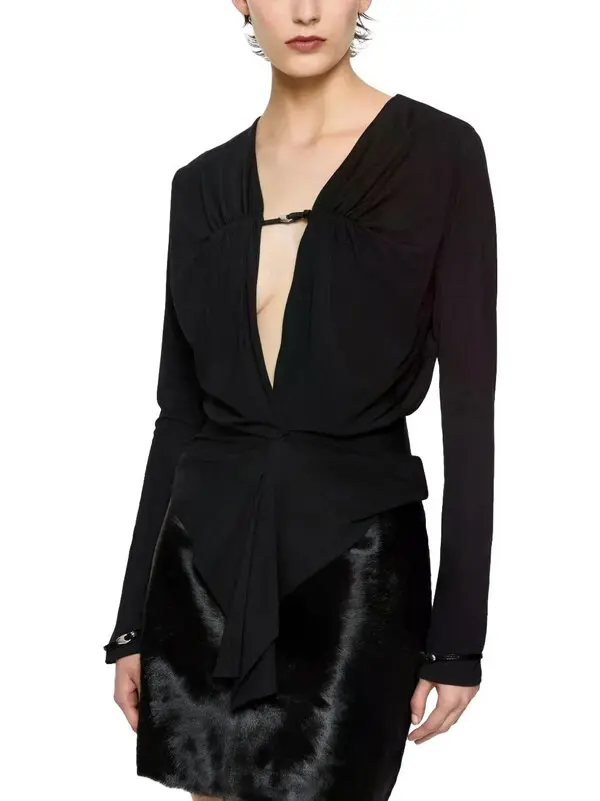 Paris Georgia Filomena Long-sleeve Top - Black