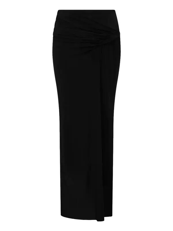 Paris Georgia Knotted Maxi Skirt - Black