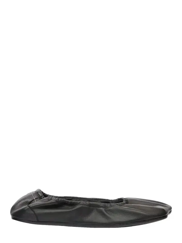 MAISON MARGIELA Gathered Ballet Flats - Black