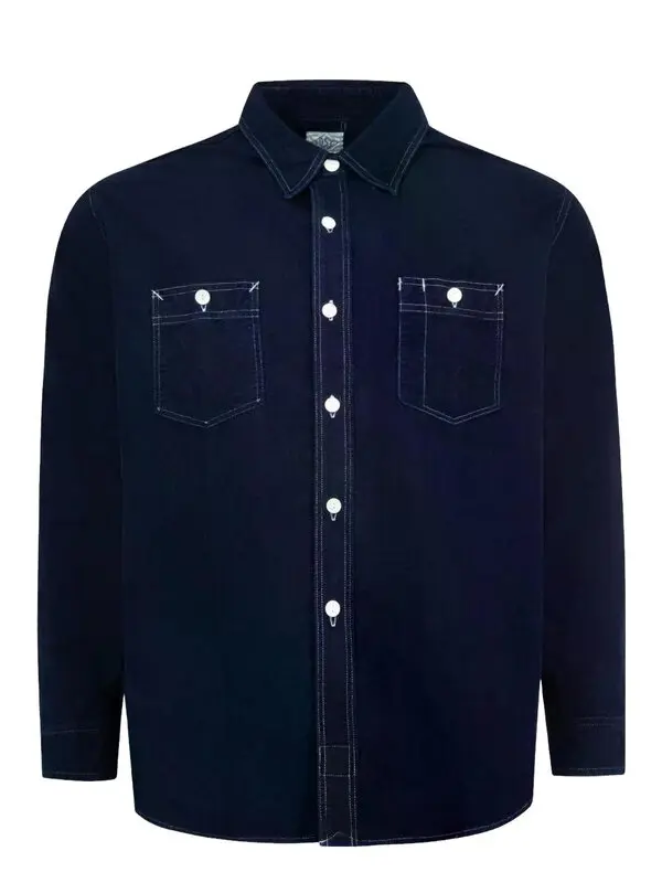 POST O'ALLS St. Louis Cotton Shirt - Blue