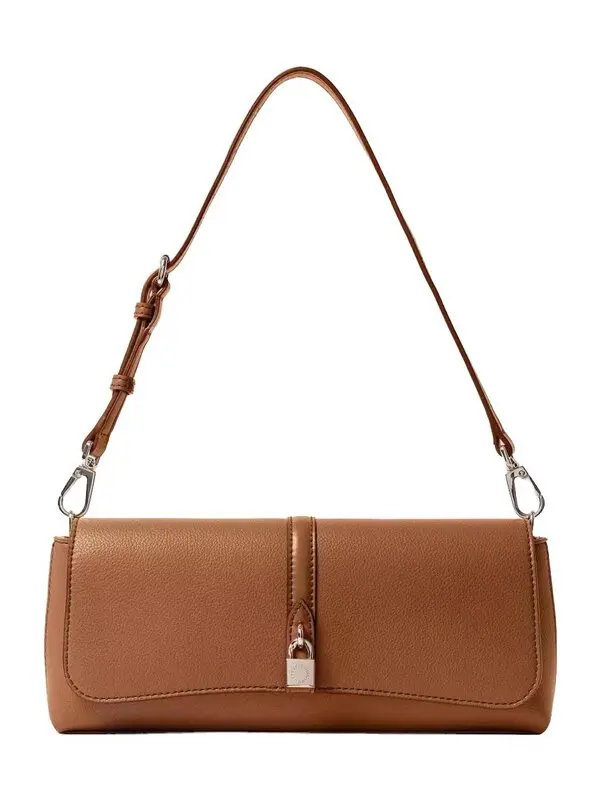 Stella McCartney Ryder Padlock-detail Shoulder Bag - Brown