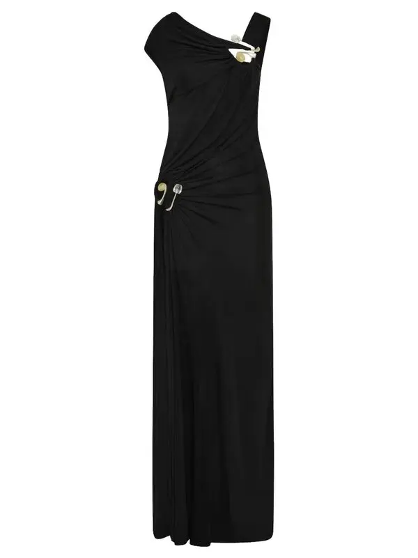 Christopher Esber Veer Spiral Draped Maxi Dress - Black