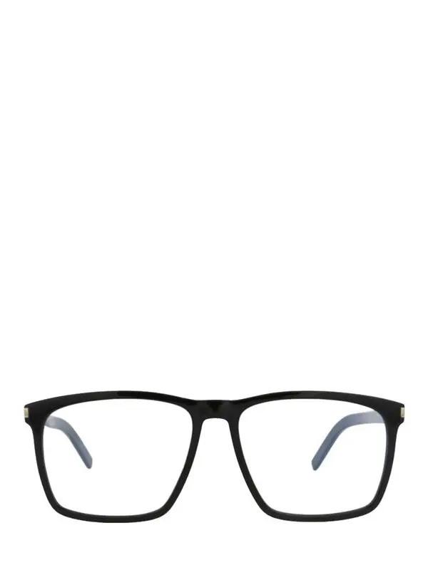 Saint Laurent Square-frame Acetate Optical Frames - Black Black Transparent (sl435slim/30010721/001)