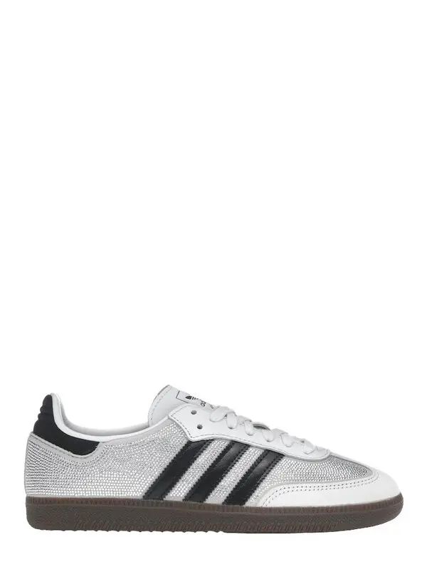 Adidas Samba Og Rhinestone Sneakers - Crystal White/silver Metallic