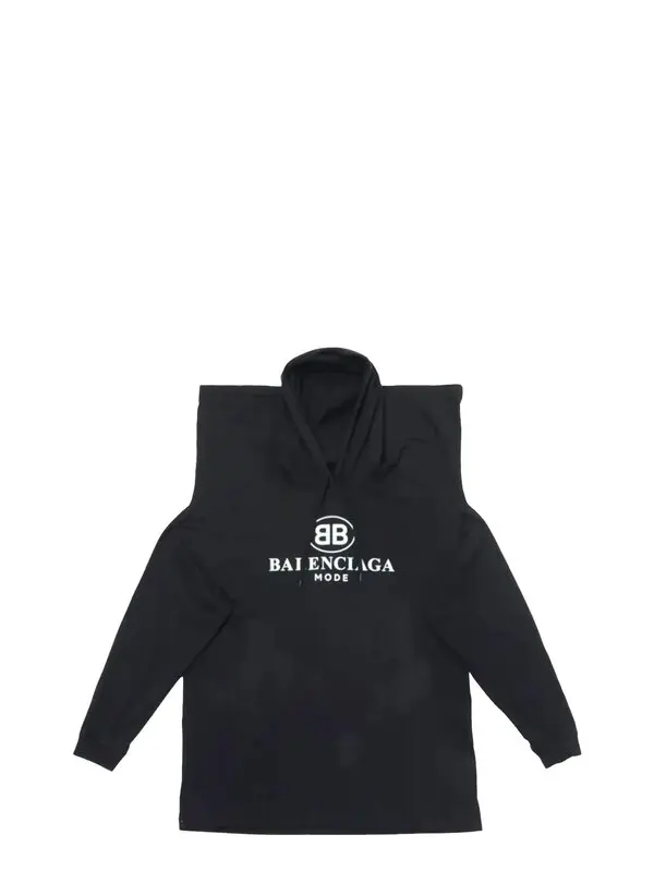 Balenciaga 2017 Logo Hoodie - Black