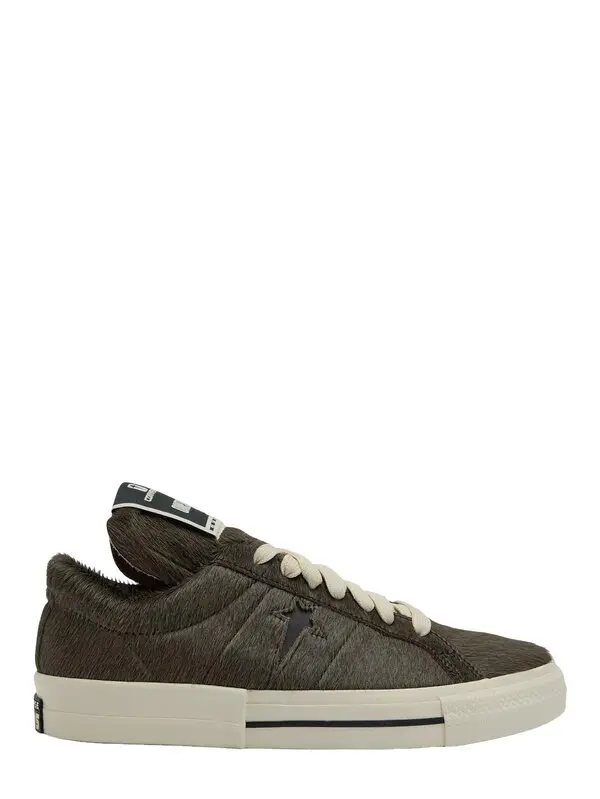 Rick Owens X Converse Calf-hair Sneakers - Grey