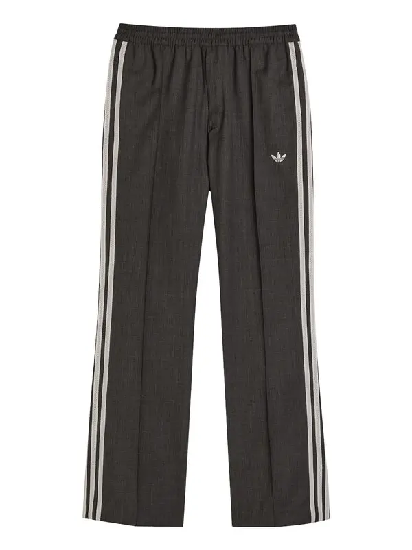 WALES BONNER Adidas X Straight-leg Wool-blend Trousers - Dark Grey