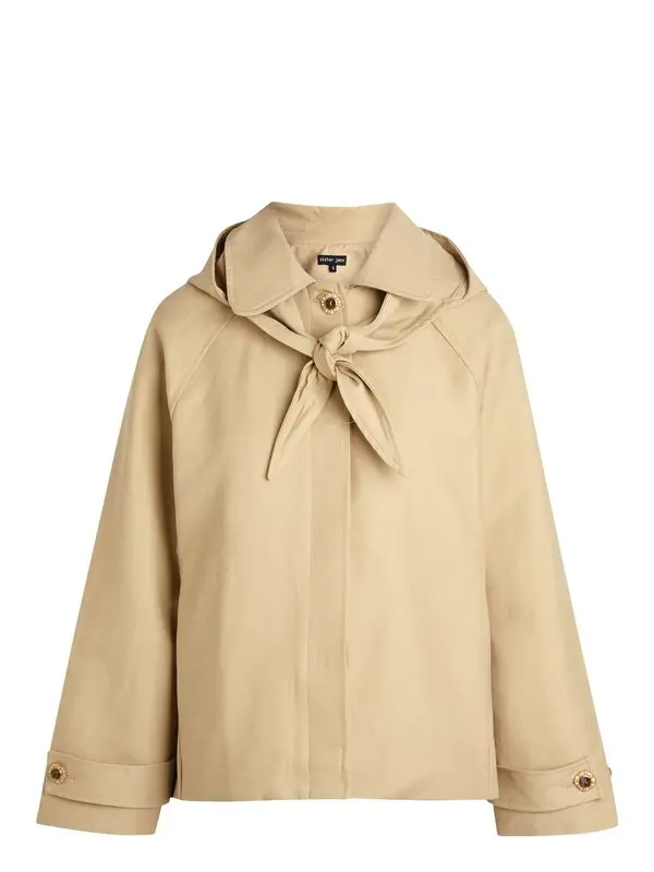 SISTER JANE Galleria Hooded Cotton Jacket - Tan