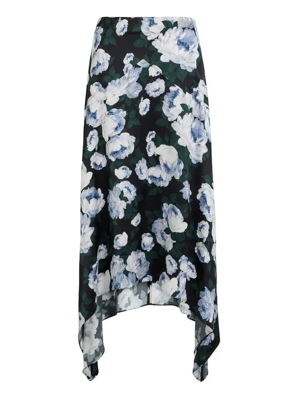 Stella McCartney Floral-print Satin Midi Skirt - Multicoloured 1